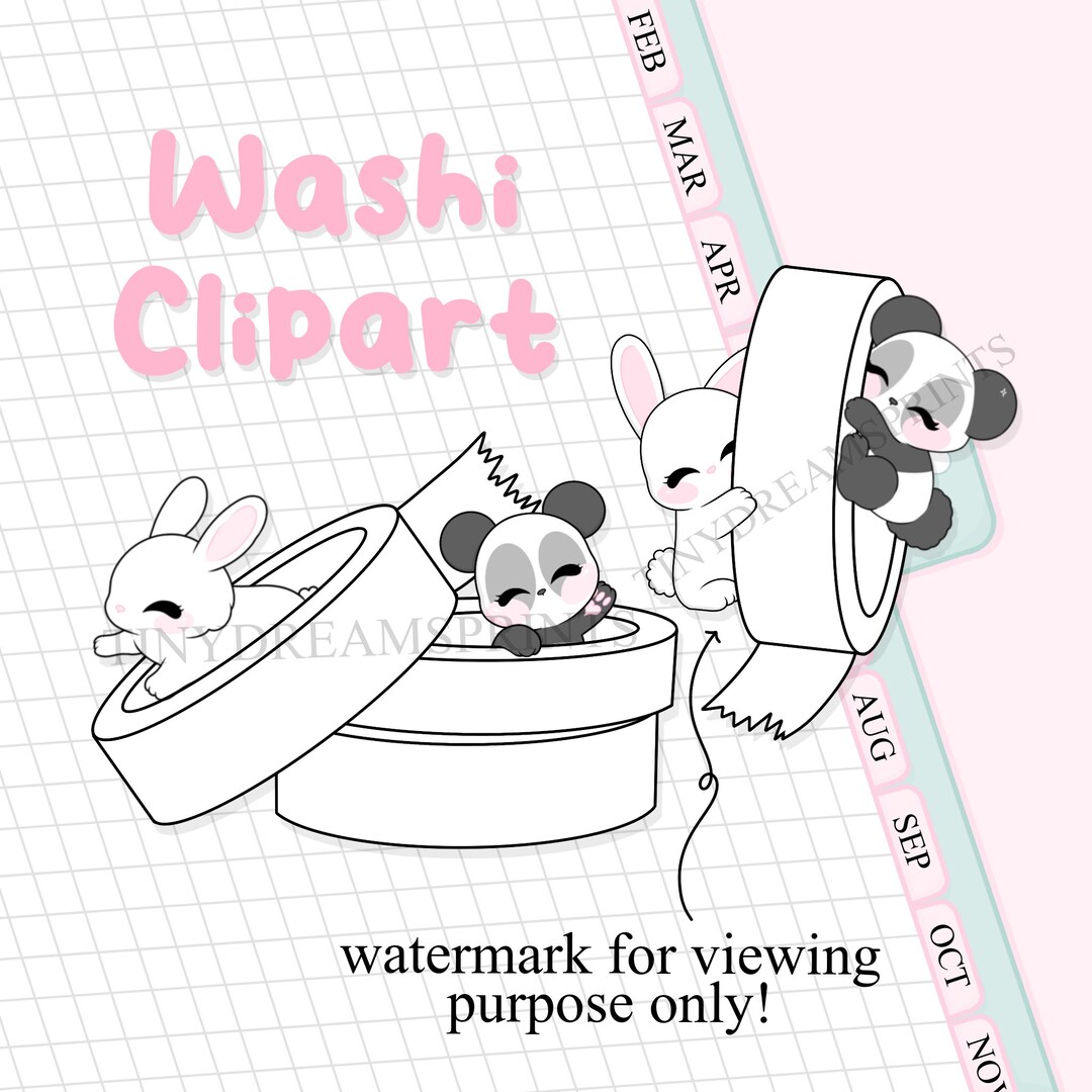 Cute Washi Tapes Swatches Printable Cute Clipart Washi Tapes Swatches ...