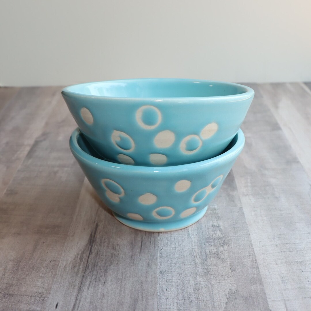 Scandinavian Style Ceramic Ice Cream Bowl Set of 2 Handmade - Etsy