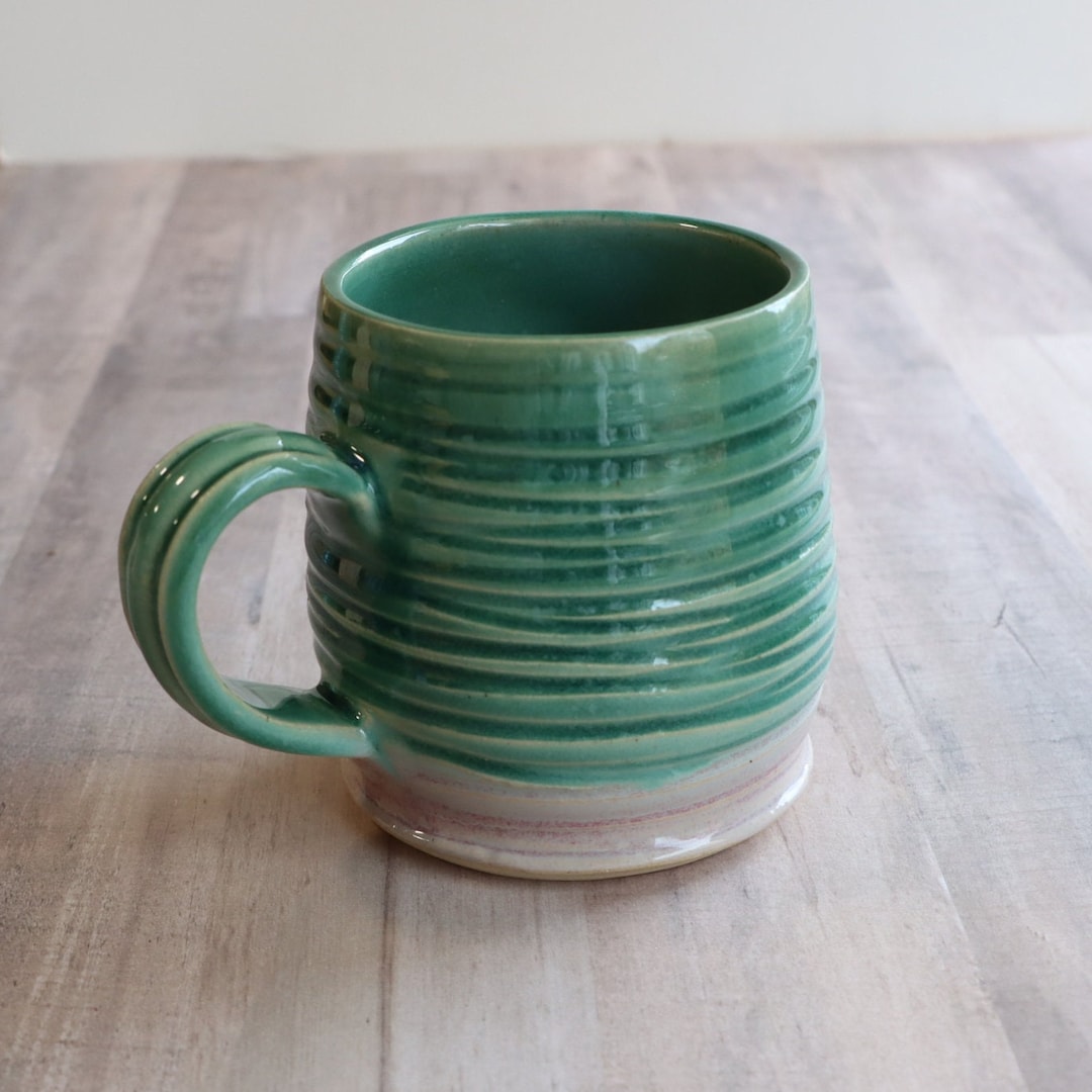Elegant Artisan Hand Carved Ceramic Mug: Unique and Charming - Etsy