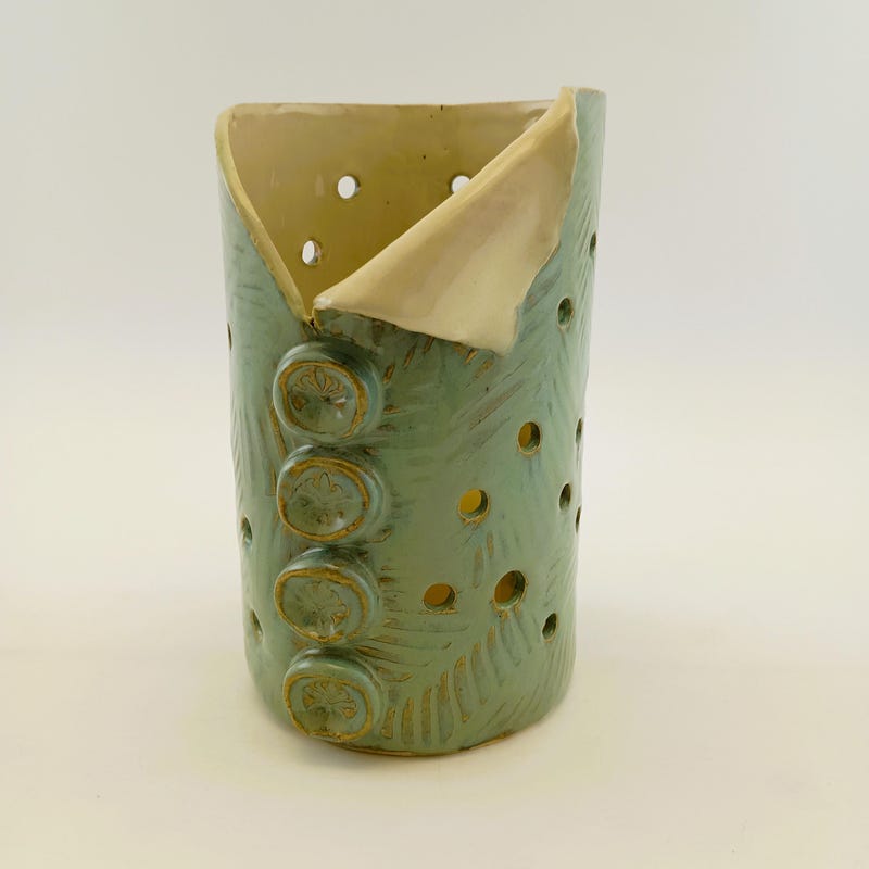 Ceramic Luminary - Etsy