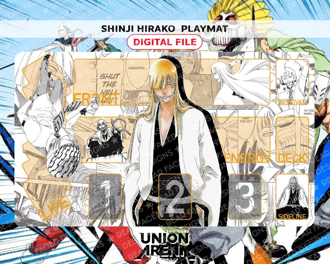 Hirako Shinji Bleach - Union Arena - HD Digital Playmat File 24"x14" - Etsy