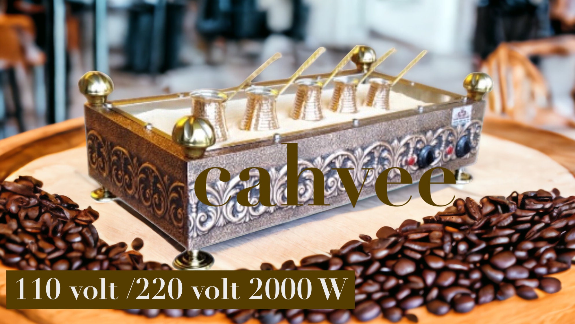 Copper Turkish Coffee Machine Hot Sand With Electricity 60X40X25 CM - Etsy