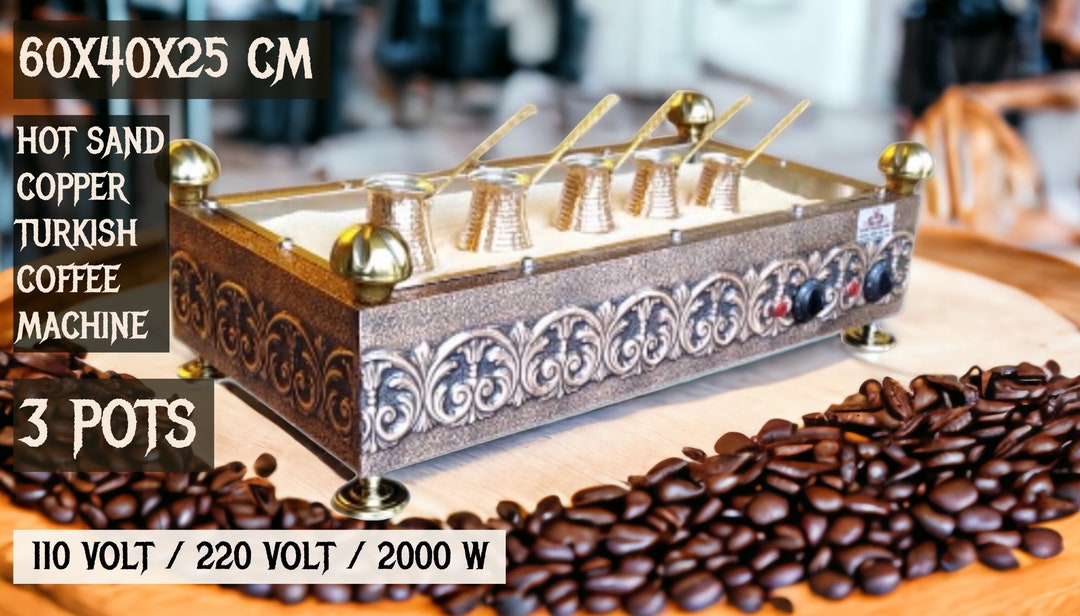 Copper Turkish Coffee Machine Hot Sand With Electricity 60X40X25 CM - Etsy