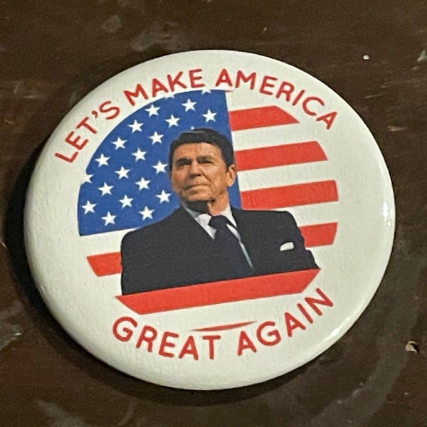 Ronald Reagan Button - Etsy
