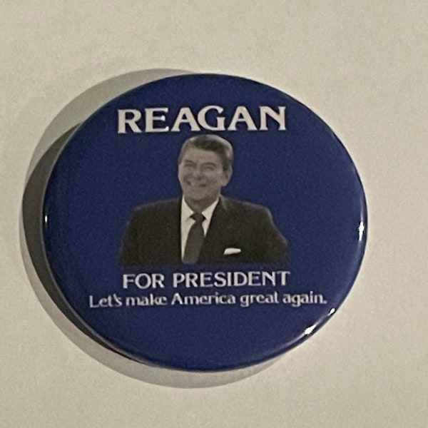 Ronald Reagan Button - Etsy
