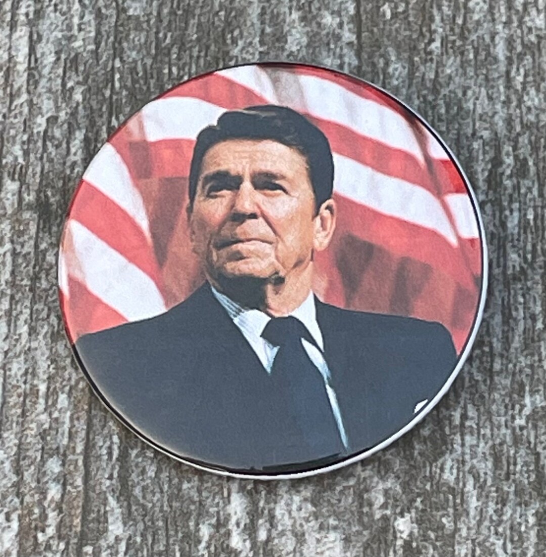 Patriotic Ronald Reagan - 2 1/4 Pinback Button - Etsy