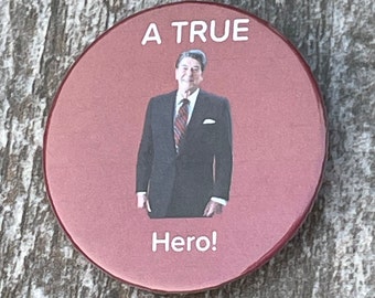 Patriotic Ronald Reagan 2 1/4 Pinback Button | Etsy