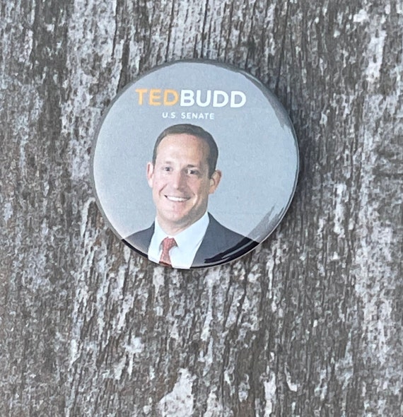 Ted Budd for Senate 2 1/4 Pinback Button - Etsy