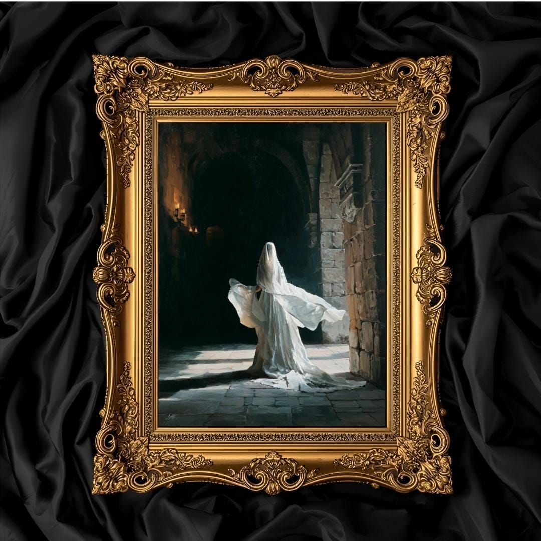 Corpse Bride Renaissance Painting: Gothic Halloween Art (digital ...