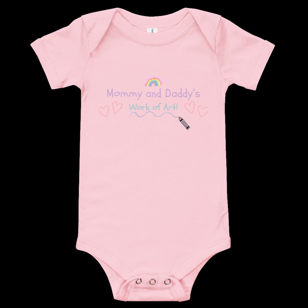 Mommy and Daddy’s Work of Art Onesie - Etsy