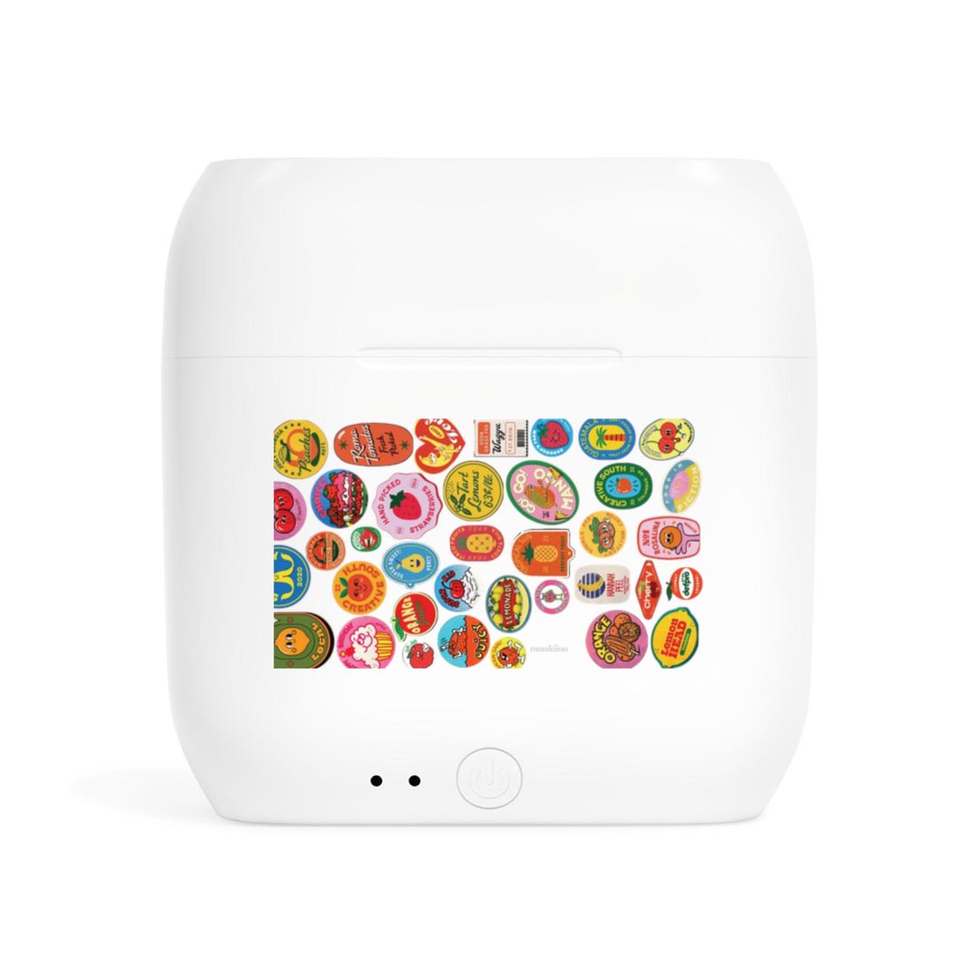 Colorful Retro Sticker Collage Earbuds Case | Wireless Earbuds Case - Etsy
