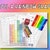 Roll a Rainbow Graph | Graphing Worksheet | Math Activity Center - Etsy