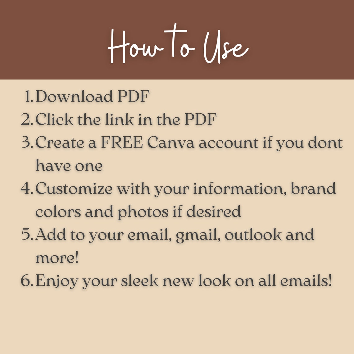 Modern Farmhouse Inspired Email Signature Templates | Editable ...