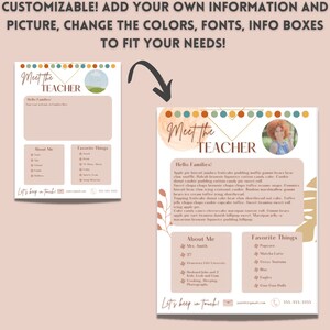 Boho Meet the Teacher Template | Boho Email Signature Templates ...