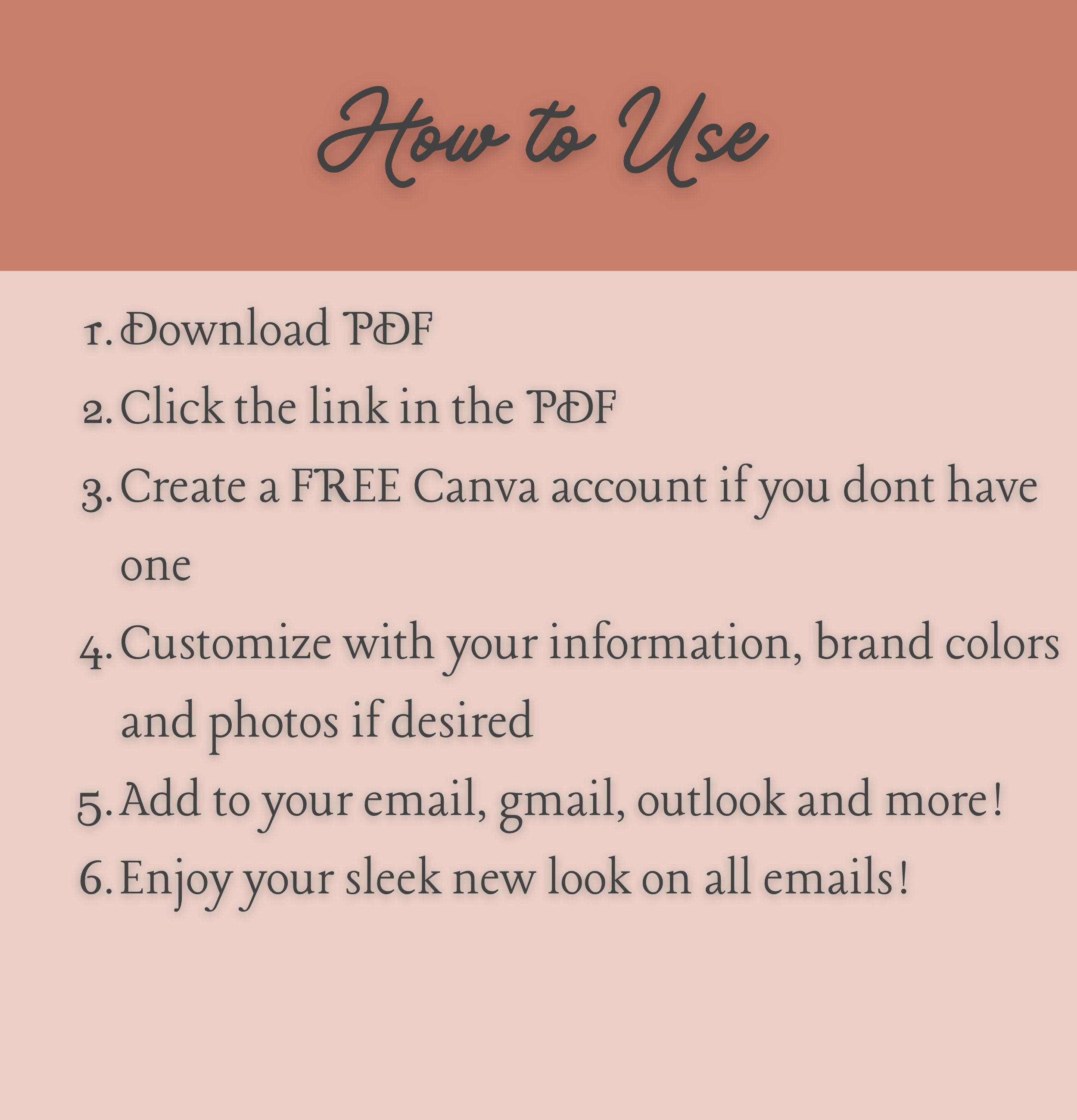 Boho Inspired Email Signature Template for Teachers and Professionals ...