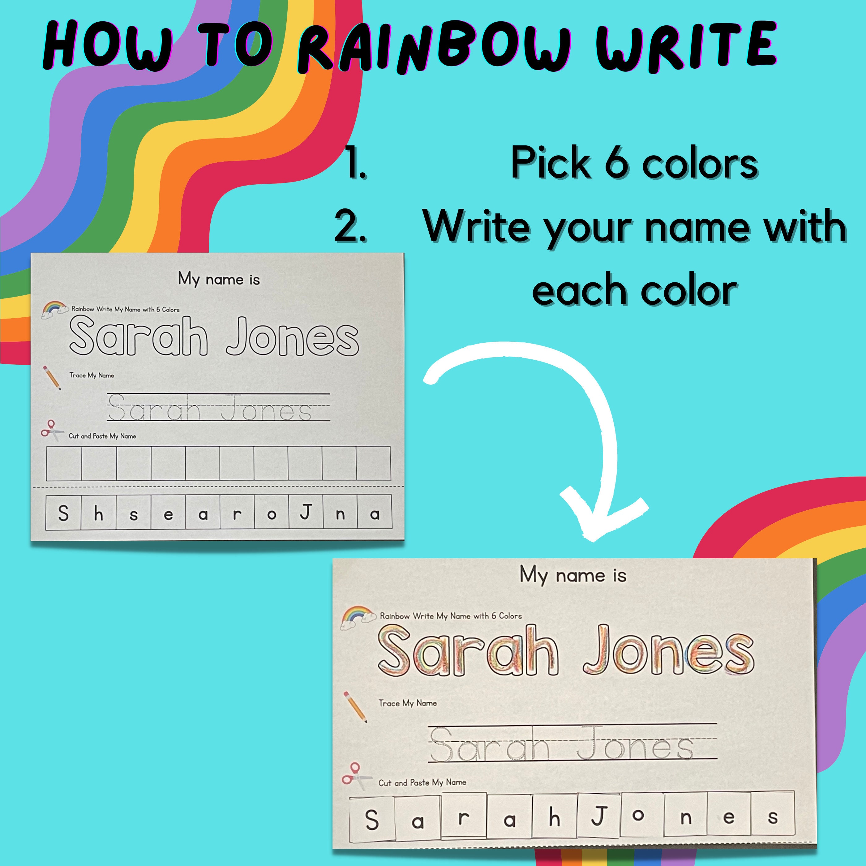 Name Writing Tracing Worksheet Template for Kindergarten Preschool Prek ...