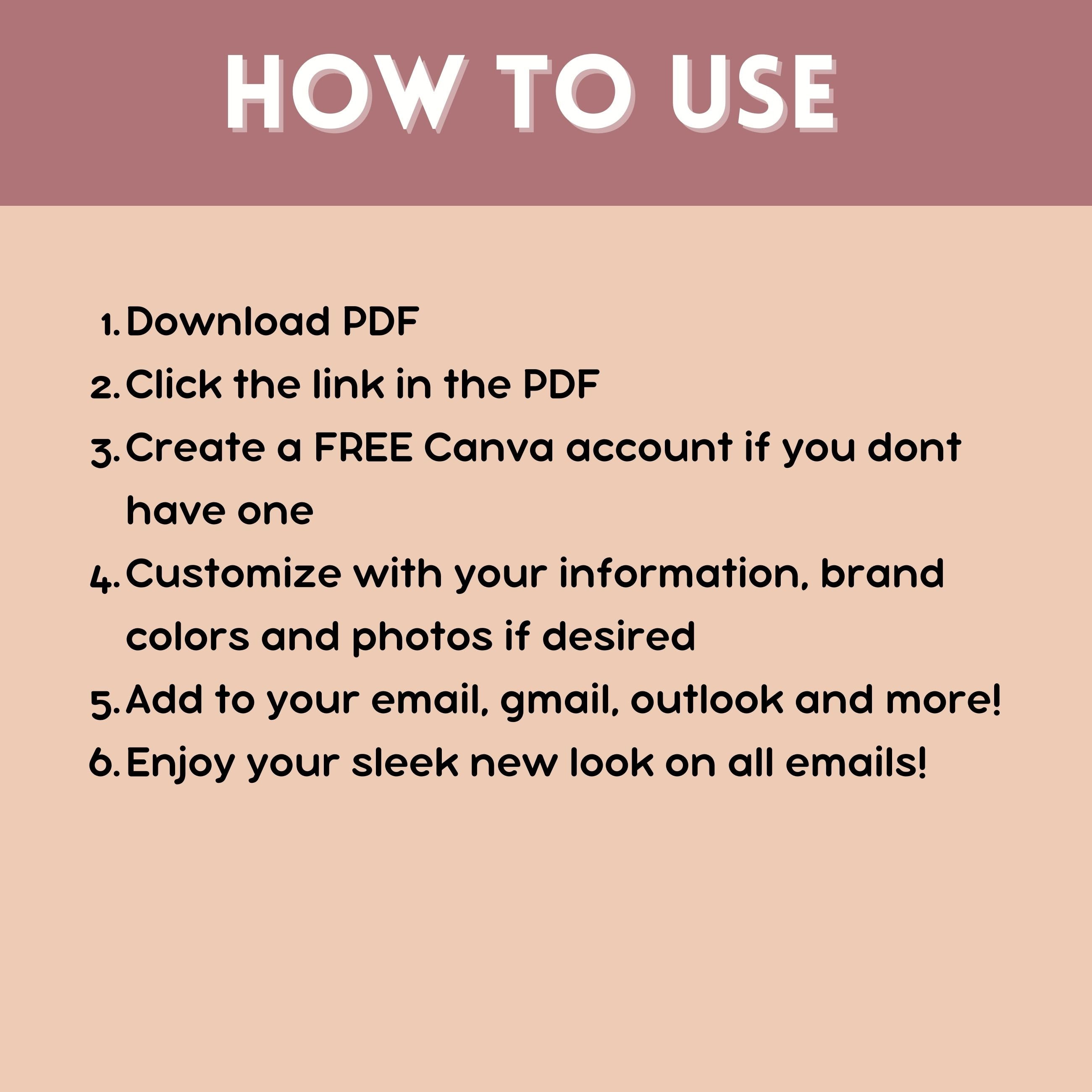 Colorful Email Signature Bundle Rainbow Watercolor Editable in Canva - Etsy