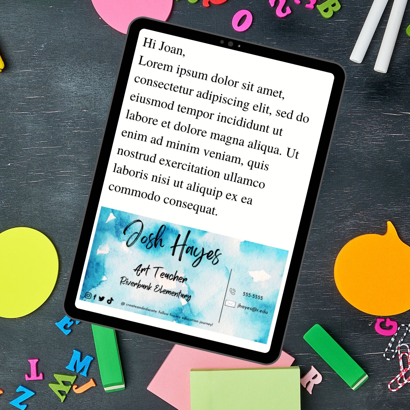 14 Watercolor Email Signature Templates | Editable in Canva - Etsy