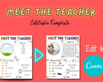 Groovy Retro Meet the Teacher - Etsy