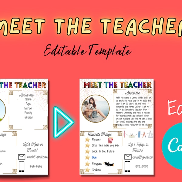 Middle School Meet the Teacher - Etsy