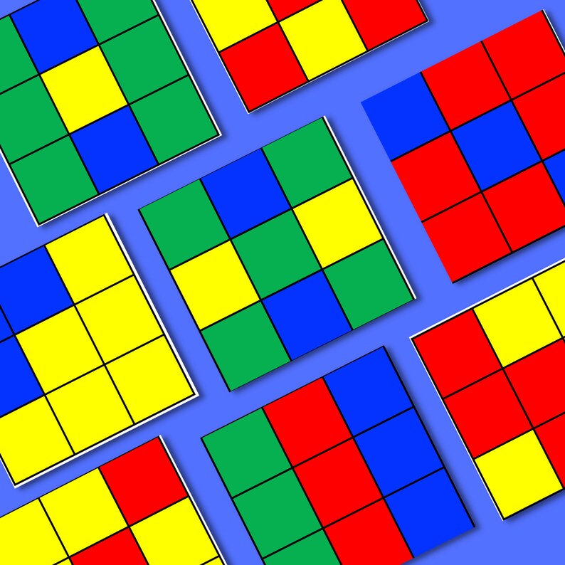 Inch Tile Activity Center Math Task Cards | Math Station | Preschool ...