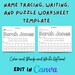 Name Writing Tracing Worksheet Template for Kindergarten Preschool Prek ...