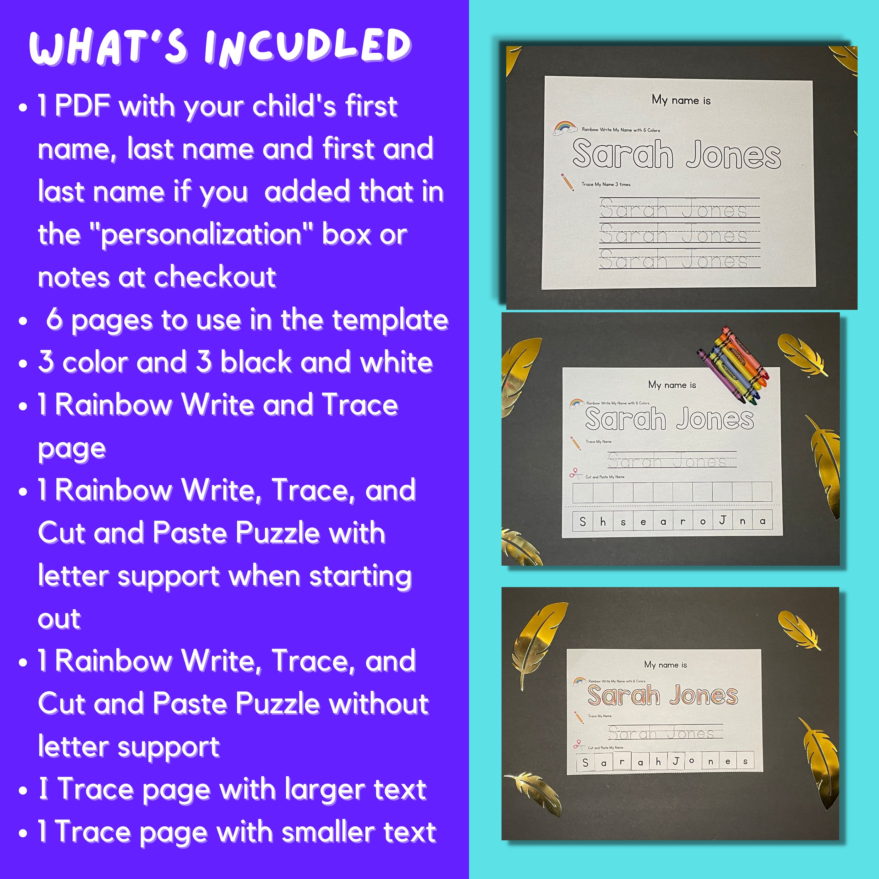 Name Tracing Worksheet | Customized | Name Writing Worksheet | Name ...