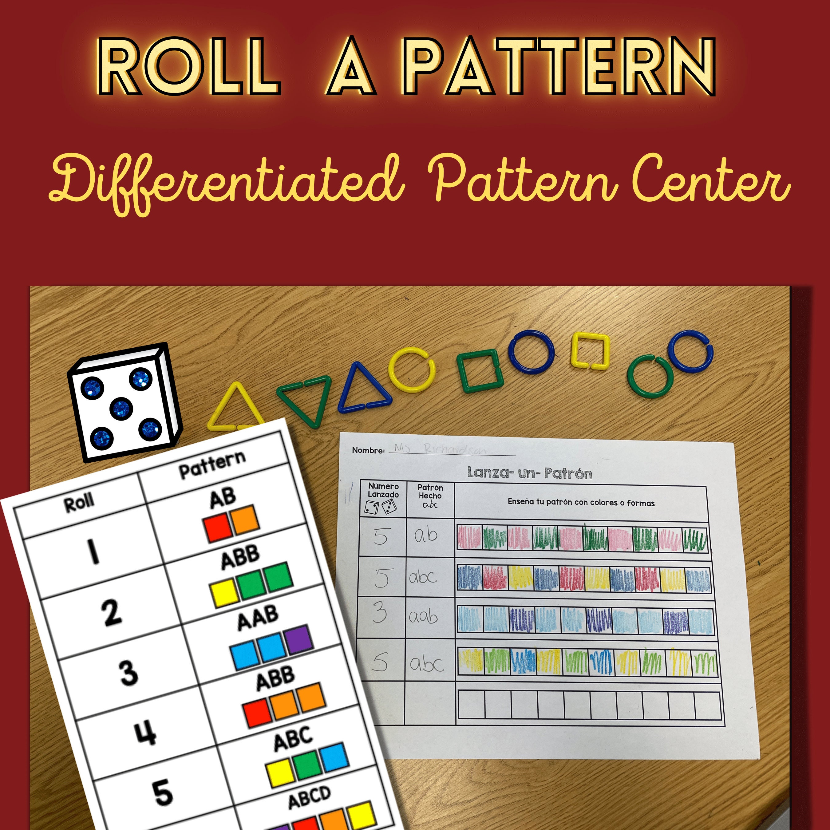 Roll a Pattern | Pattern Center | Patterning Station| Pattering ...