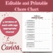 Pink Chore Chart Printable and Customizable Editable Chore - Etsy