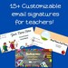 Email Signature Templates for Teachers| Editable | Customizable - Etsy