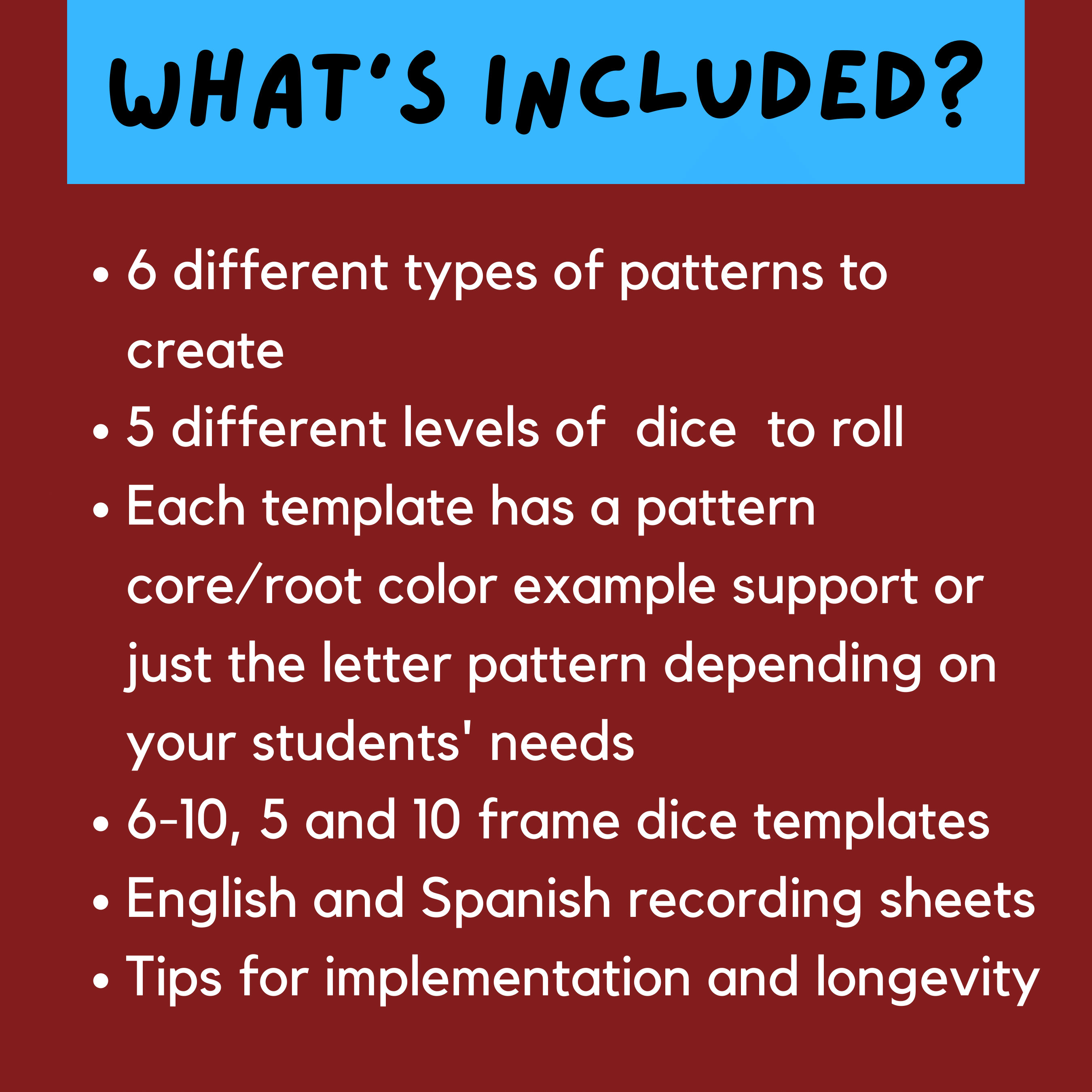 Roll a Pattern | Pattern Center | Patterning Station| Pattering ...
