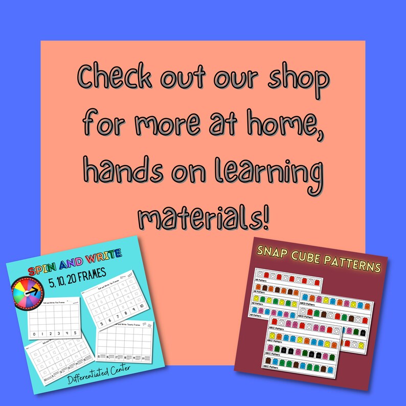 Inch Tile Activity Center Math Task Cards 4x3 Math Station Preschool ...