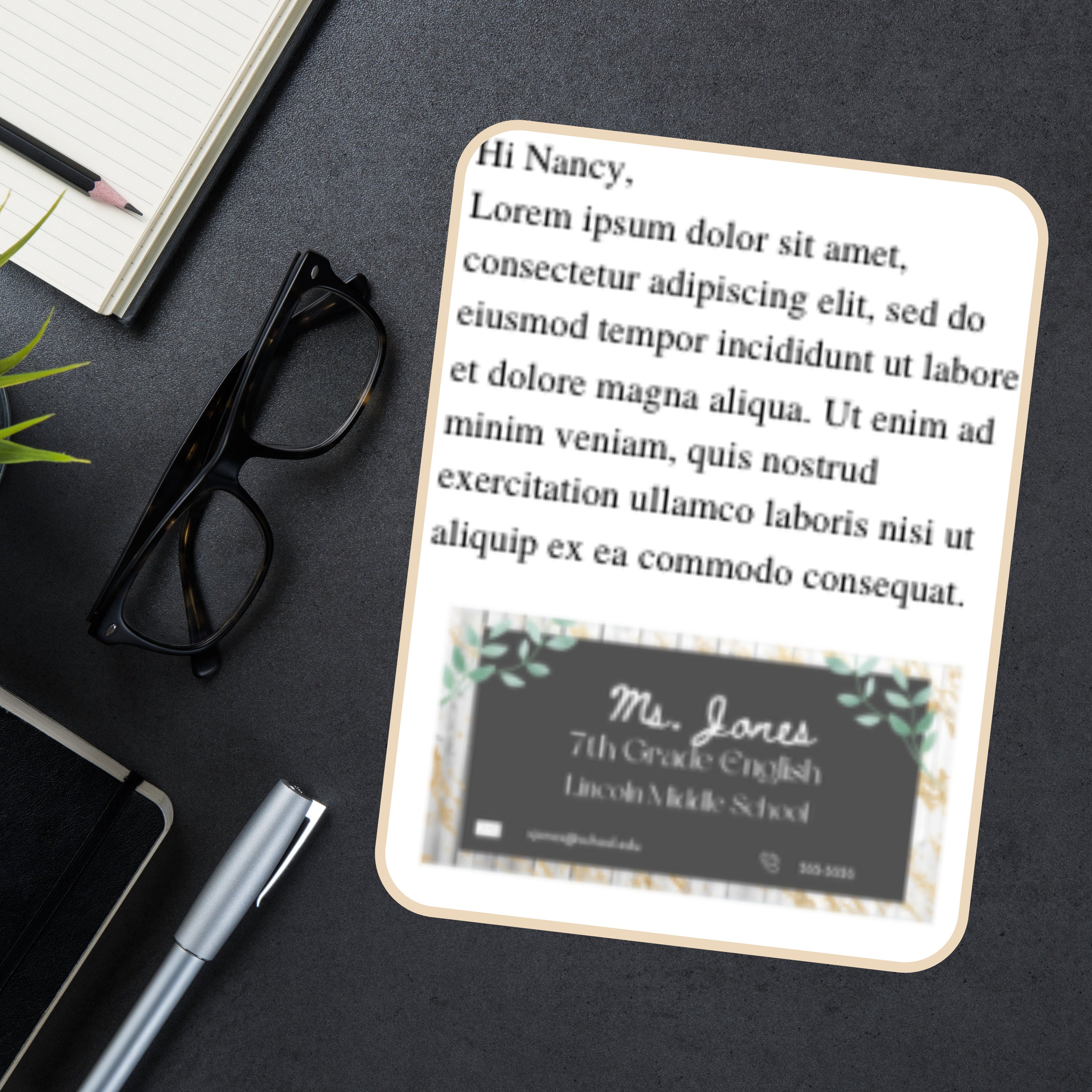 Boho and Botanical Email Signature Template Bundle for Teachers and ...