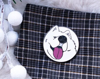 Samoyed Enamel Pin Samoyed Puppy - Etsy