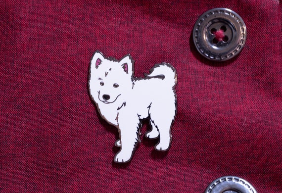 Samoyed Enamel Pin Samoyed Puppy | Etsy