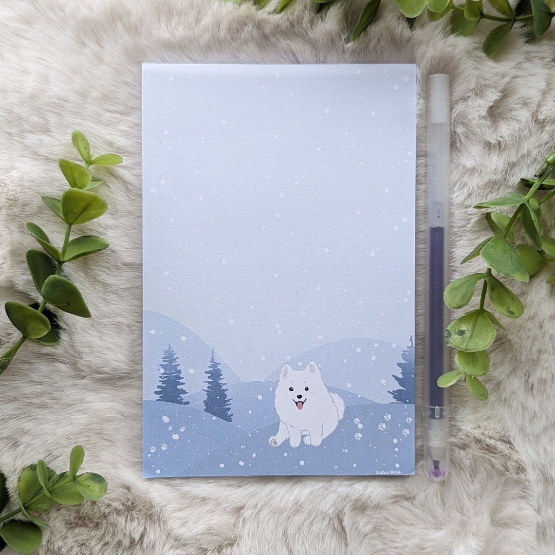 Samoyed Note Pad 4" X 6" - Etsy