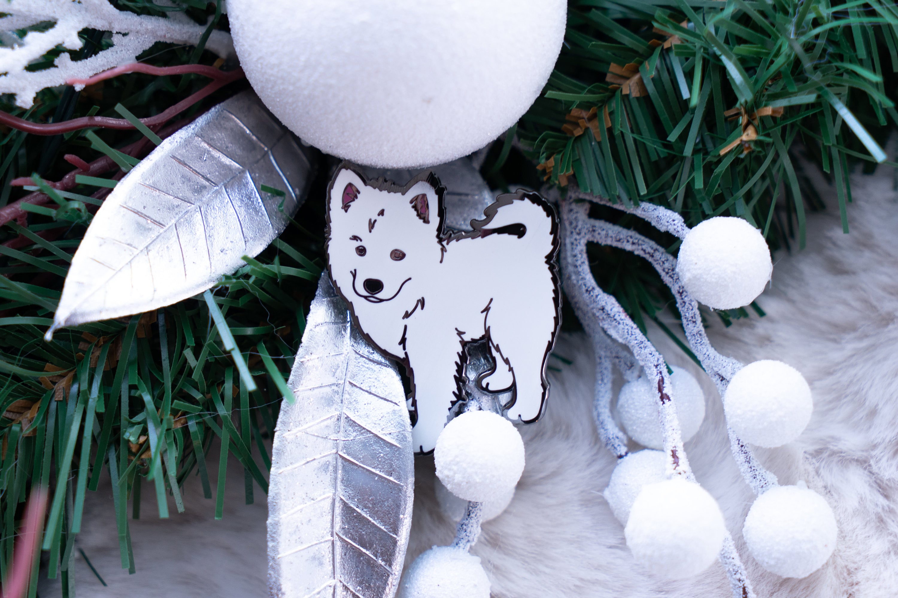 Samoyed Enamel Pin Samoyed Puppy - Etsy