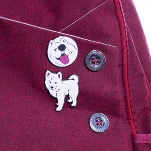 Samoyed Enamel Pin - Samoyed Puppy - Etsy