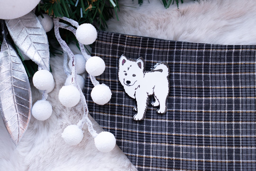 Samoyed Enamel Pin - Samoyed Puppy - Etsy