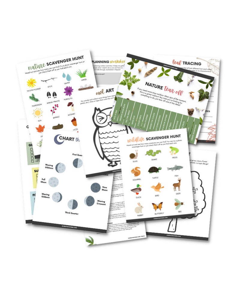 Outdoor Essentials Printable Pack - for Kids and Families - Outdoor ...