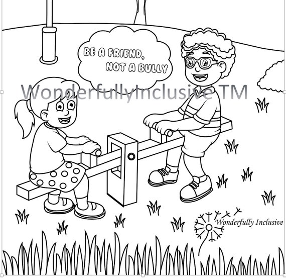 Inclusive Colouring in Pages - Etsy
