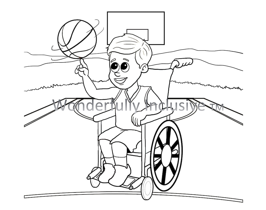 Inclusive Colouring in Pages - Etsy