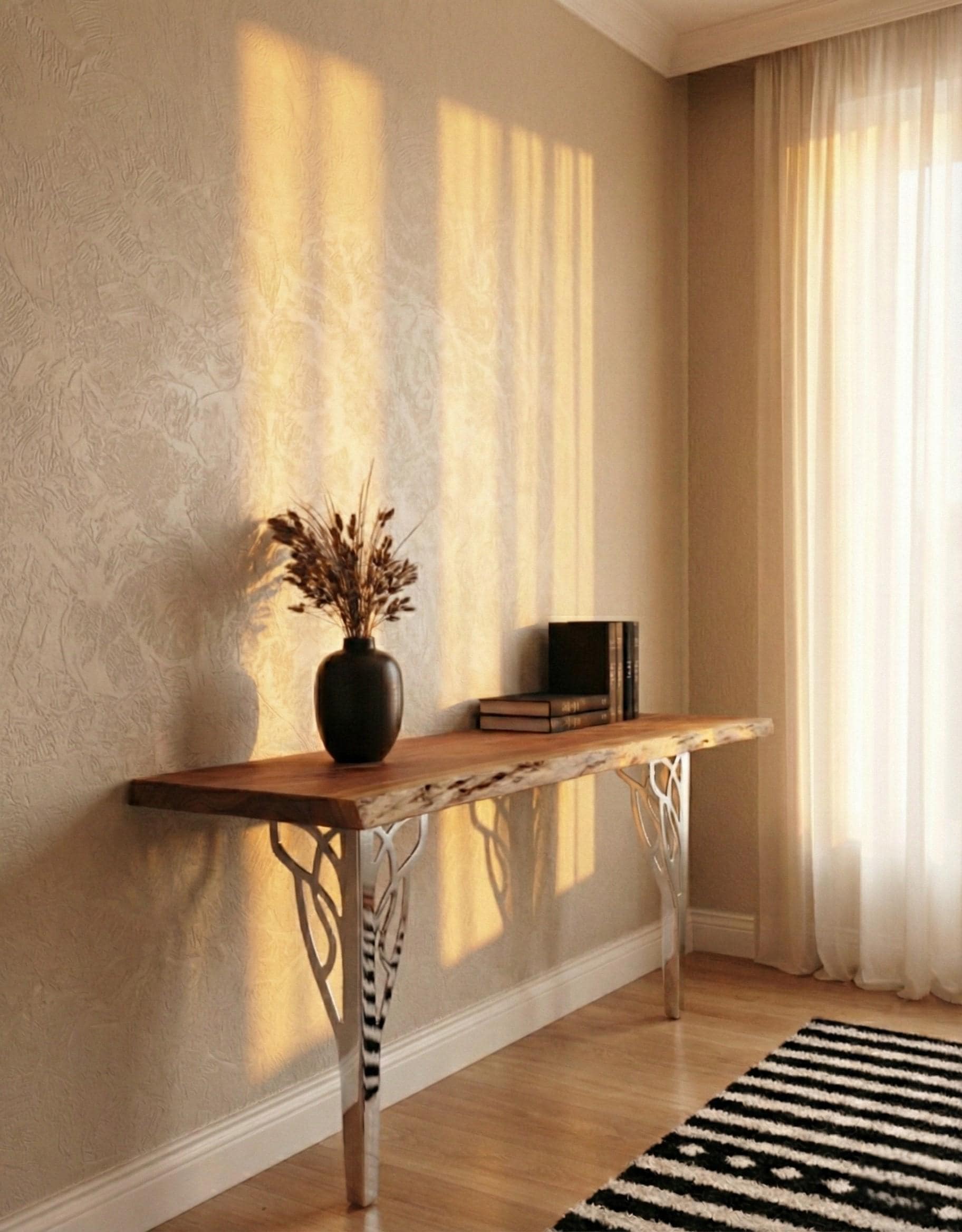 Chrome Silver Tree Branch Table Legs: Modern Metal Furniture Base - Etsy