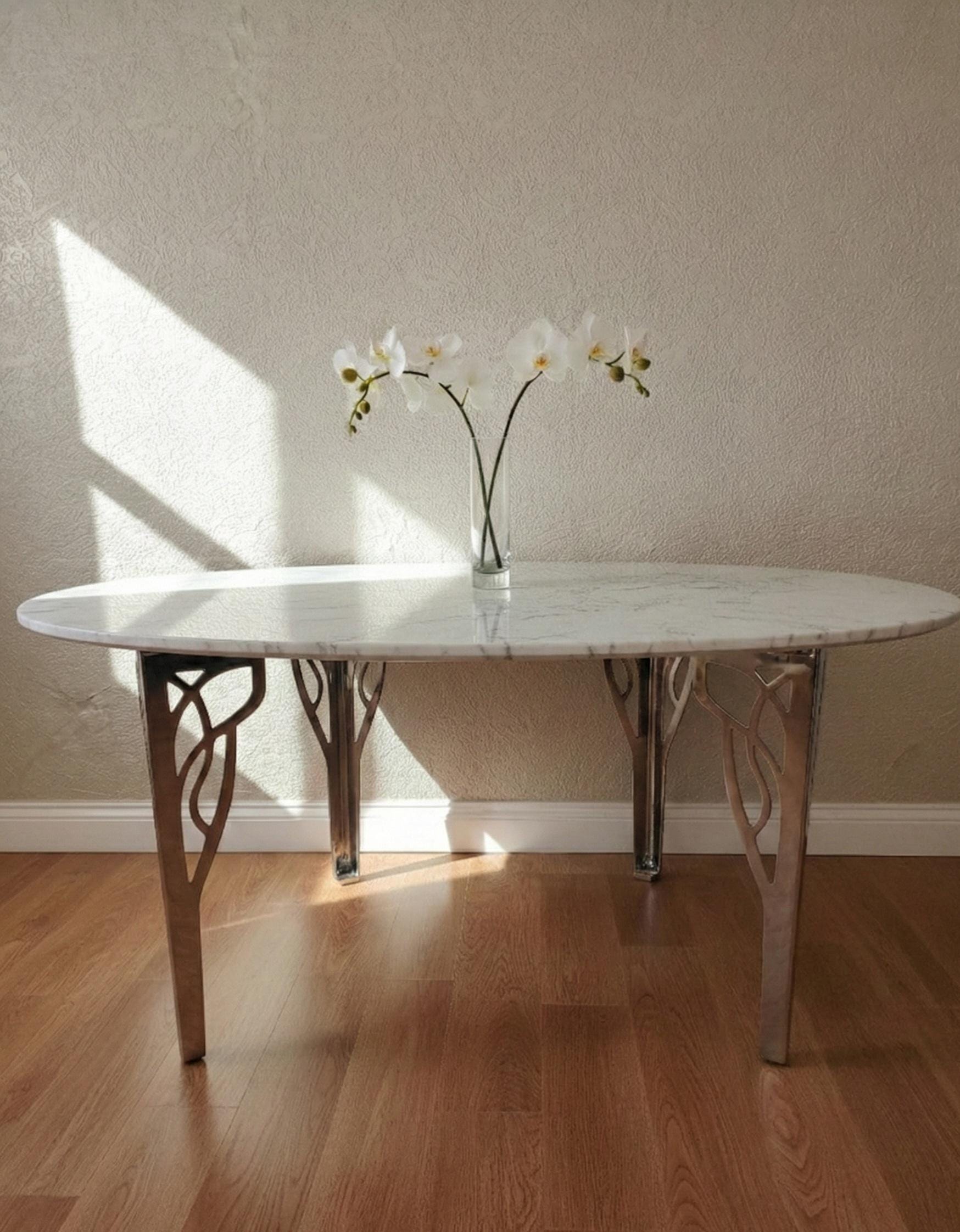 Chrome Silver Tree Branch Table Legs: Modern Metal Furniture Base - Etsy