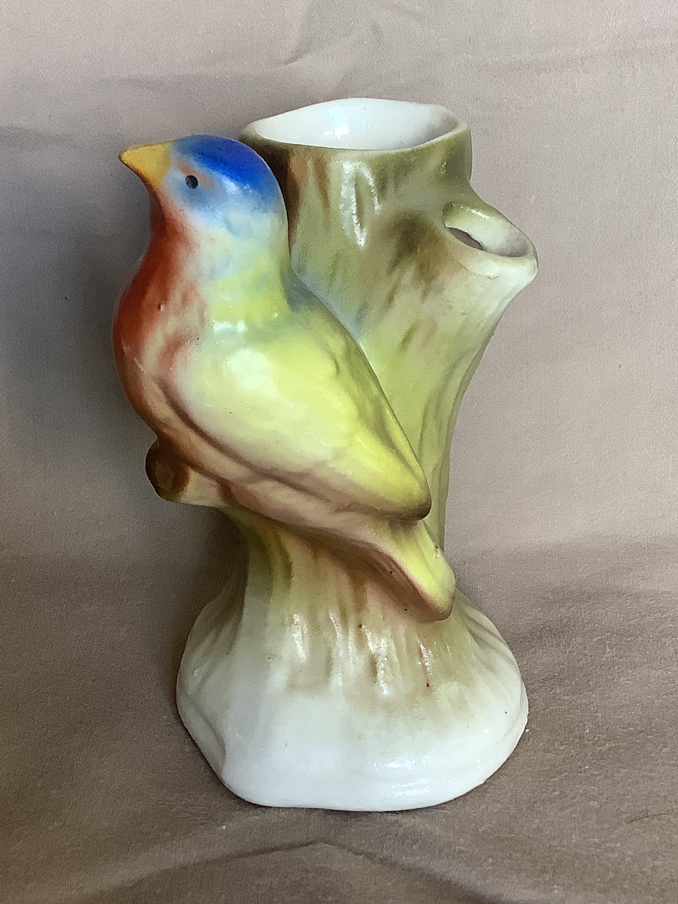 Antique 1930’s Robin Czech Colorful Bud Vase Czechoslovakia Red Dime ...