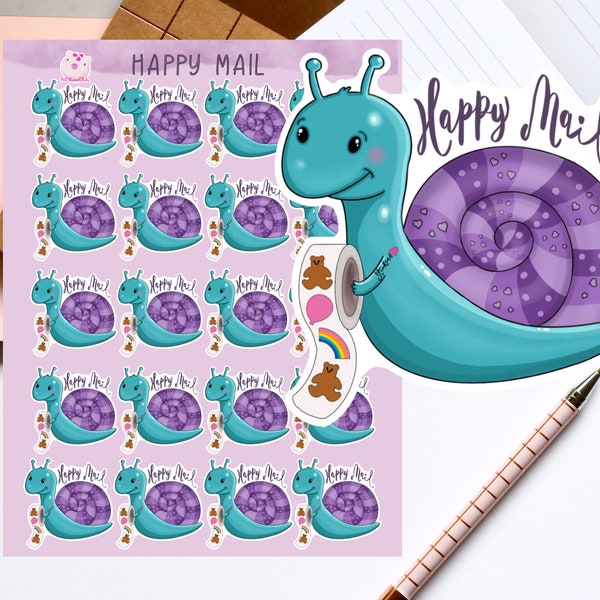 Snail Mail Sticker - Etsy