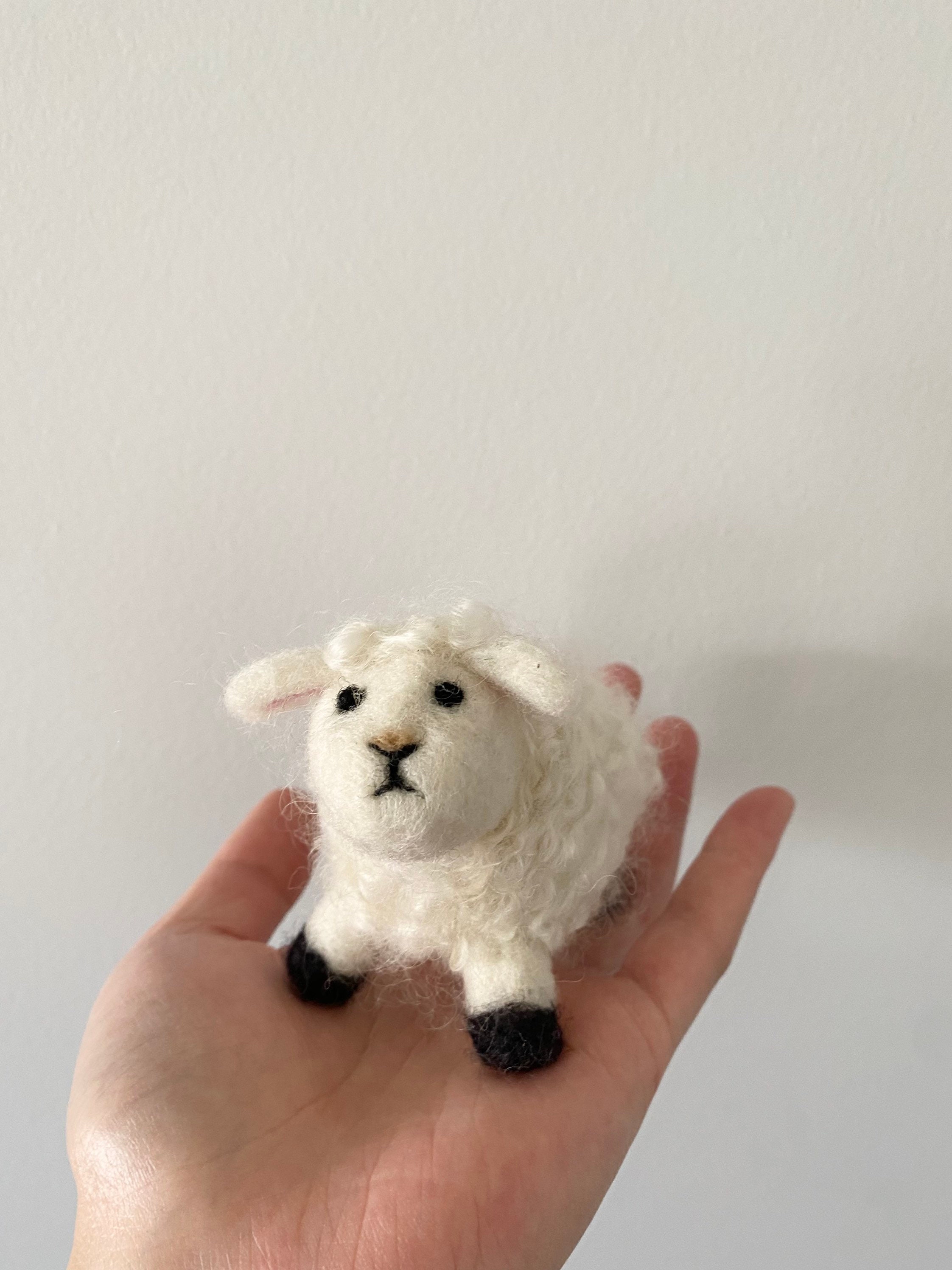 Needle Felted Canadian Sheep Wool Figure - Etsy