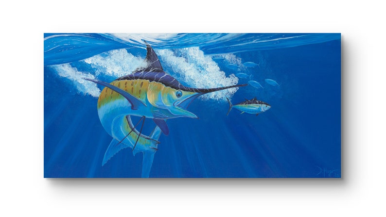 Marlin Acrylic Painting Giclee Print | 12 X 24-inch - Etsy