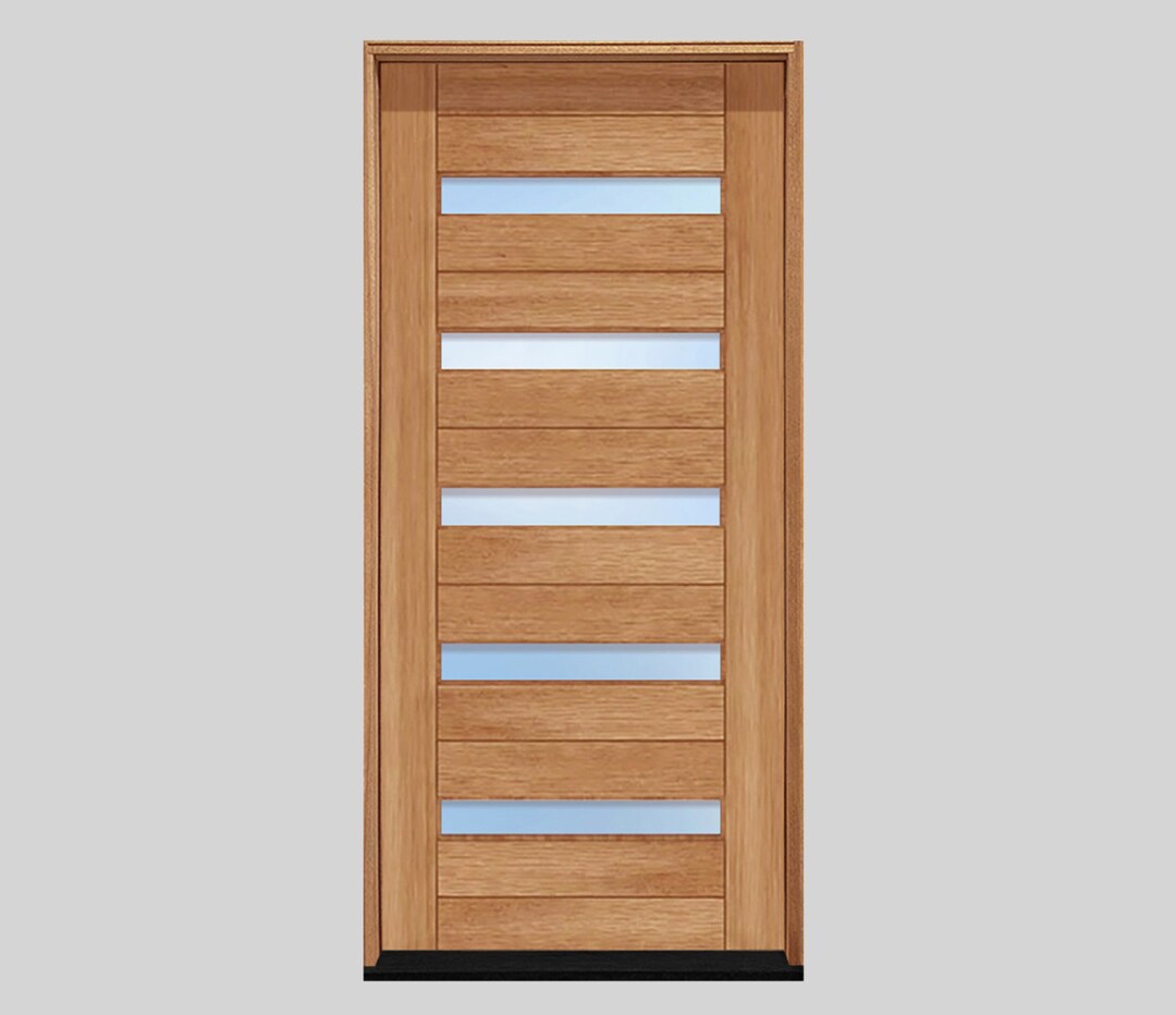 Saratoga Modern Pre-hung Exterior Door - Etsy