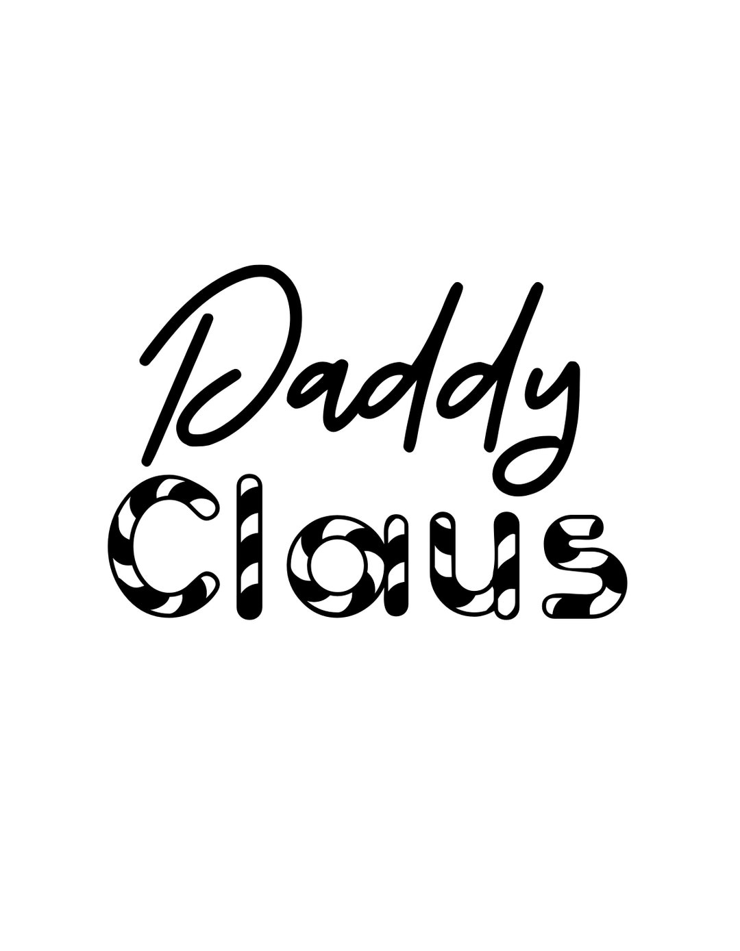 Dad Claus Svg Candy Cane Svg Funny Christmas Svg Dad - Etsy